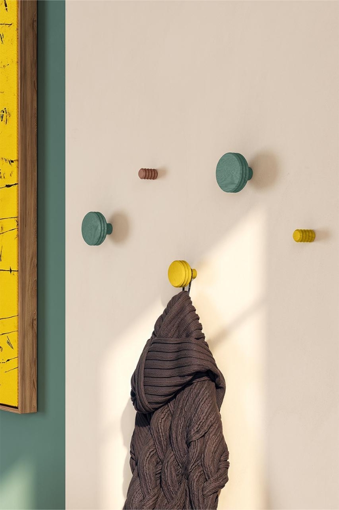 Wooden wall hook PULSE COLOR 7041 | Viefe