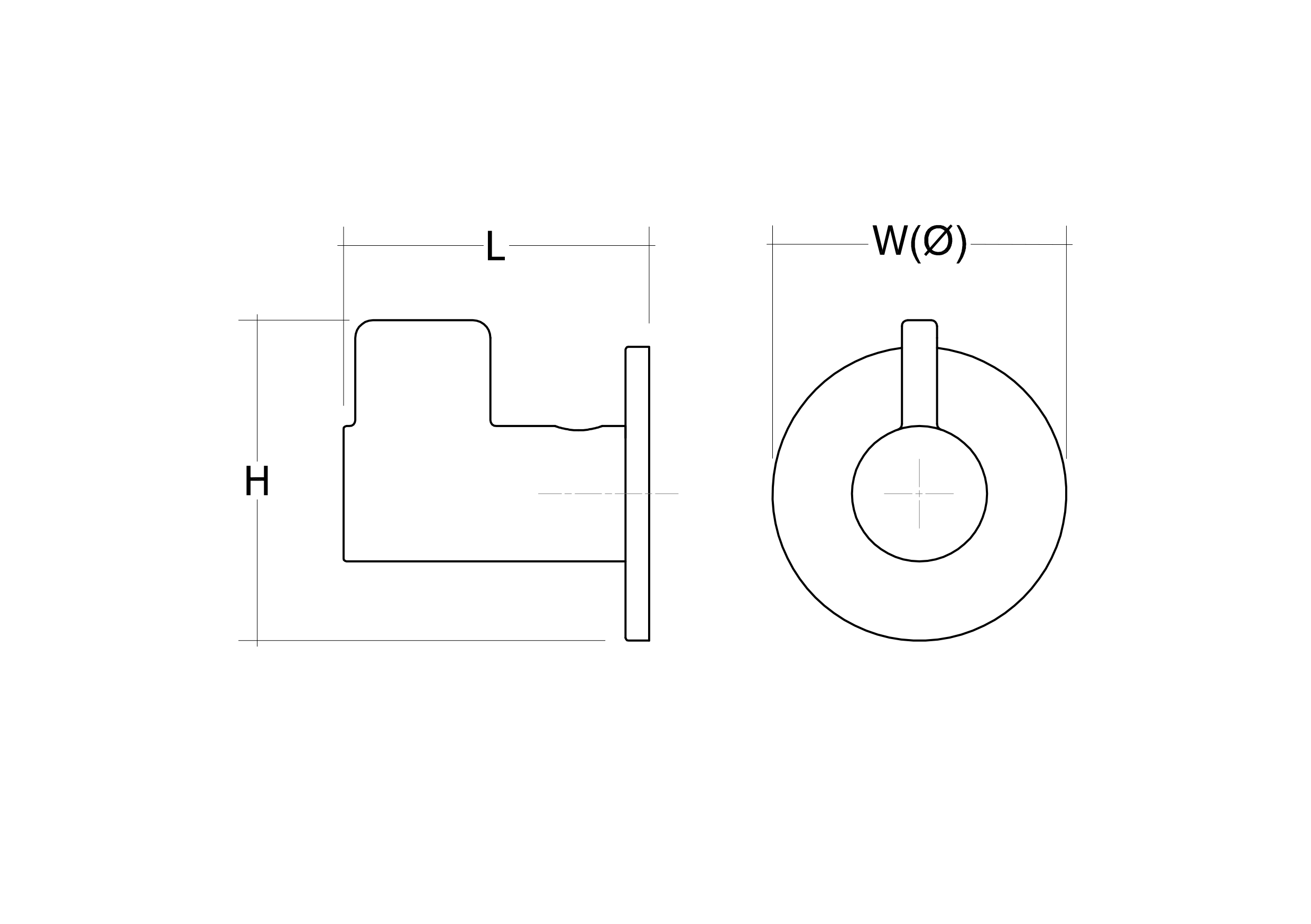 Zamak wall hook FIN 7010 | Viefe
