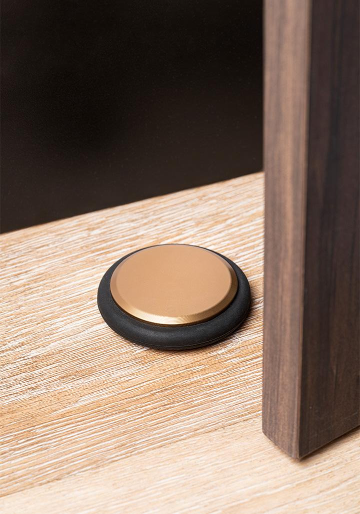 Aluminium door stopper LOW 8007 | Viefe