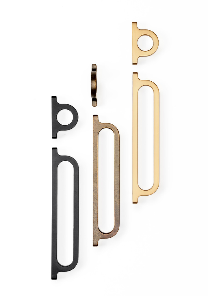 Minimalist aluminium handle OMEGA 0648 | Viefe