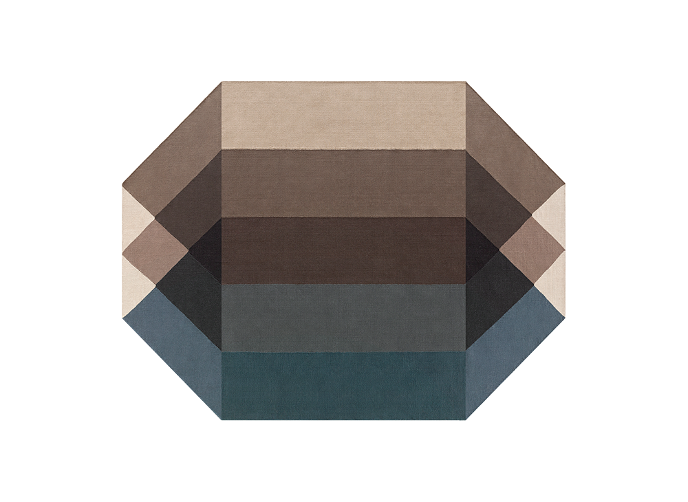 GAN | Diamond Collection: Blue-Brown Outdoor Rug