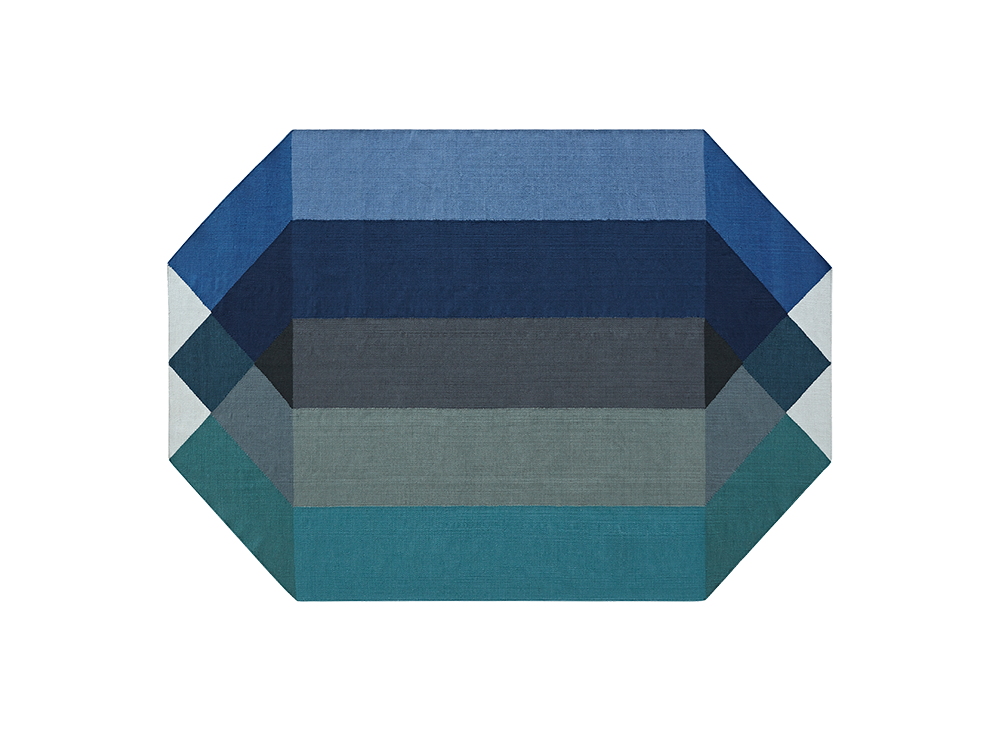 GAN | Diamond Collection: Blue-Green Rug