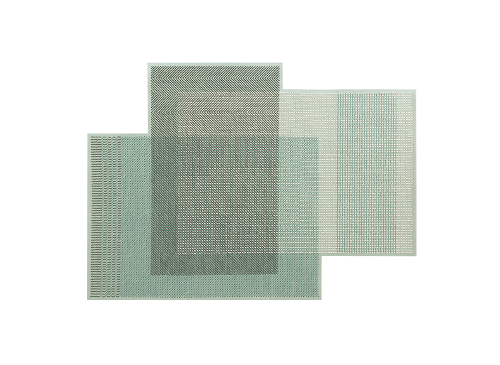 GAN | Canevas Geo Collection: Green Rug