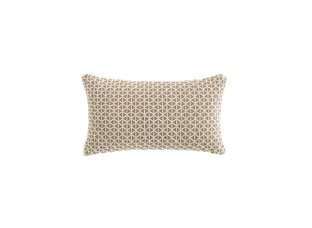 GAN | Raw Collection: White Rectangular Cushion