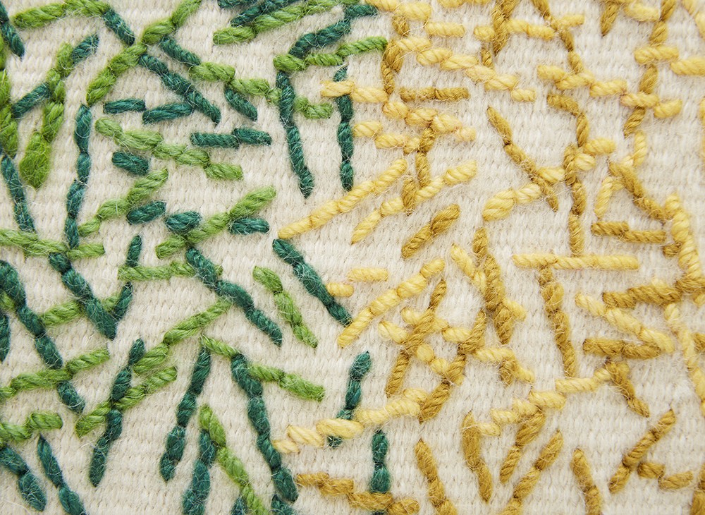 GAN | Backstitch Collection: Calm Green Rug
