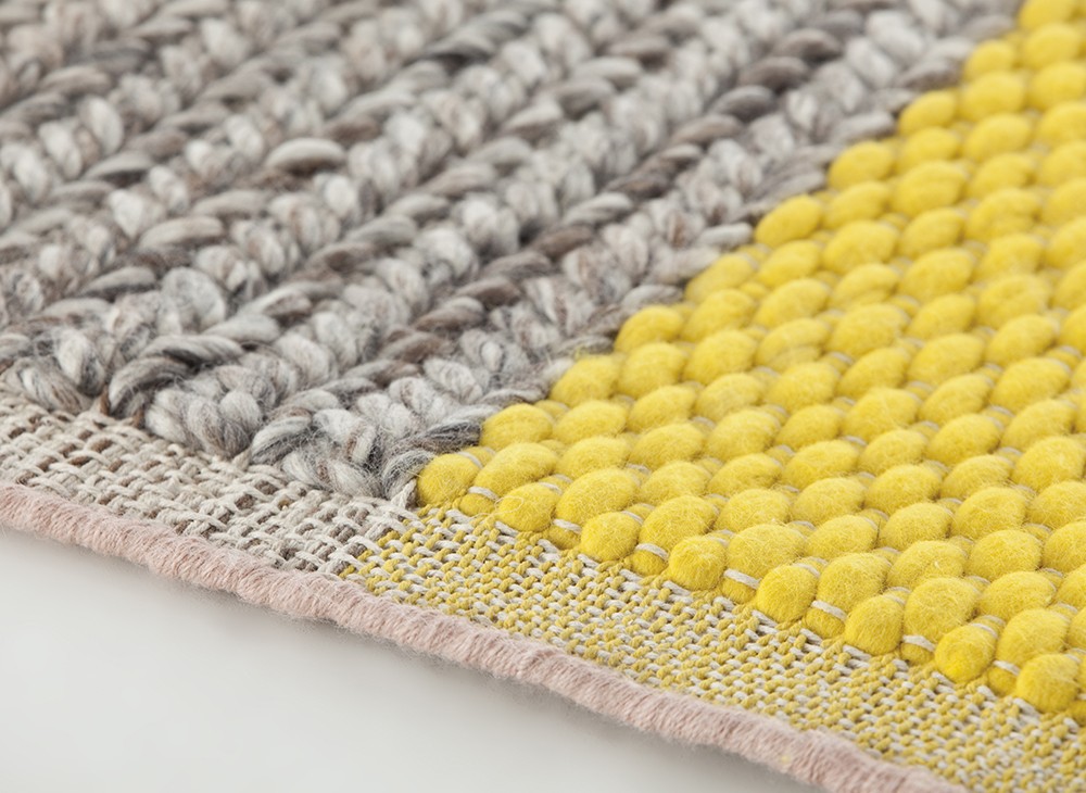 GAN | Mangas Space Collection: Square Plait Yellow Rug