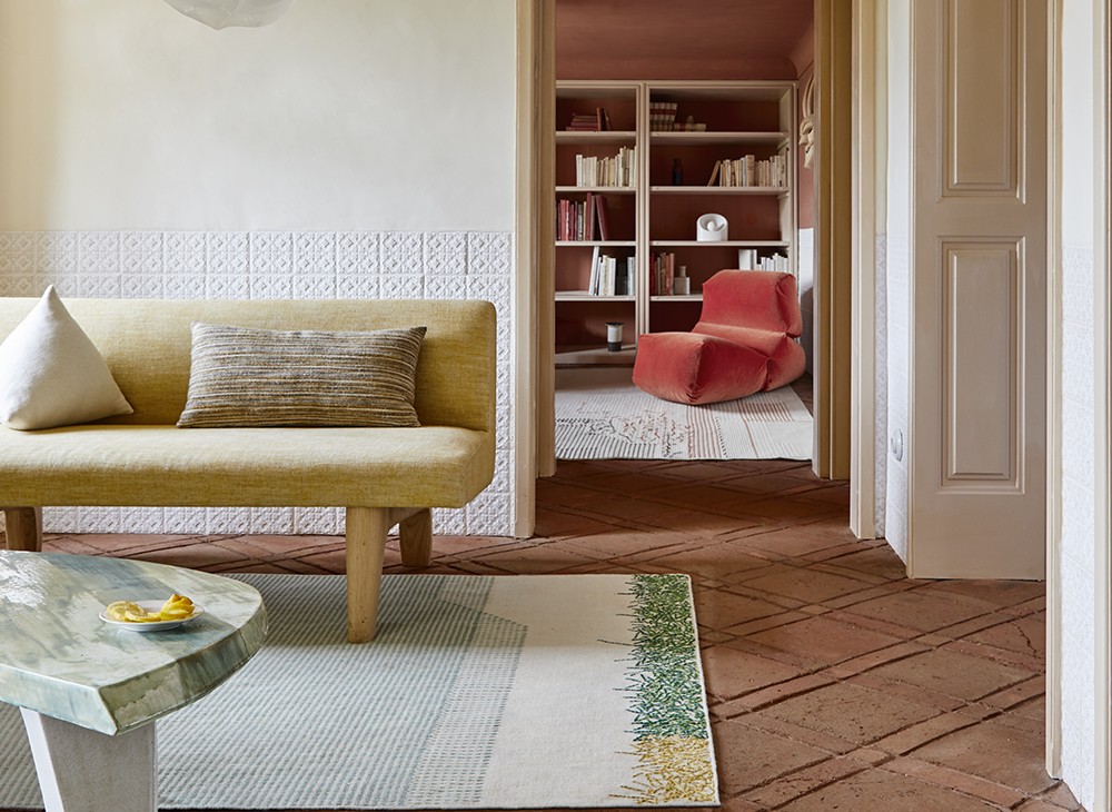GAN | Backstitch Collection: Calm Green Rug