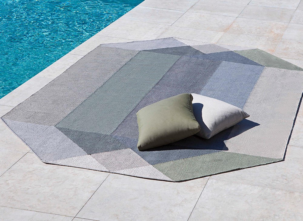 GAN | Diamond Green-Gray outdoor rug