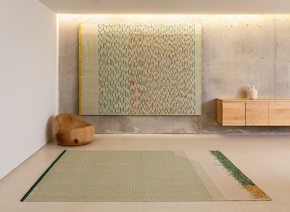 GAN | Colección Backstitch: Alfombra Busy Green