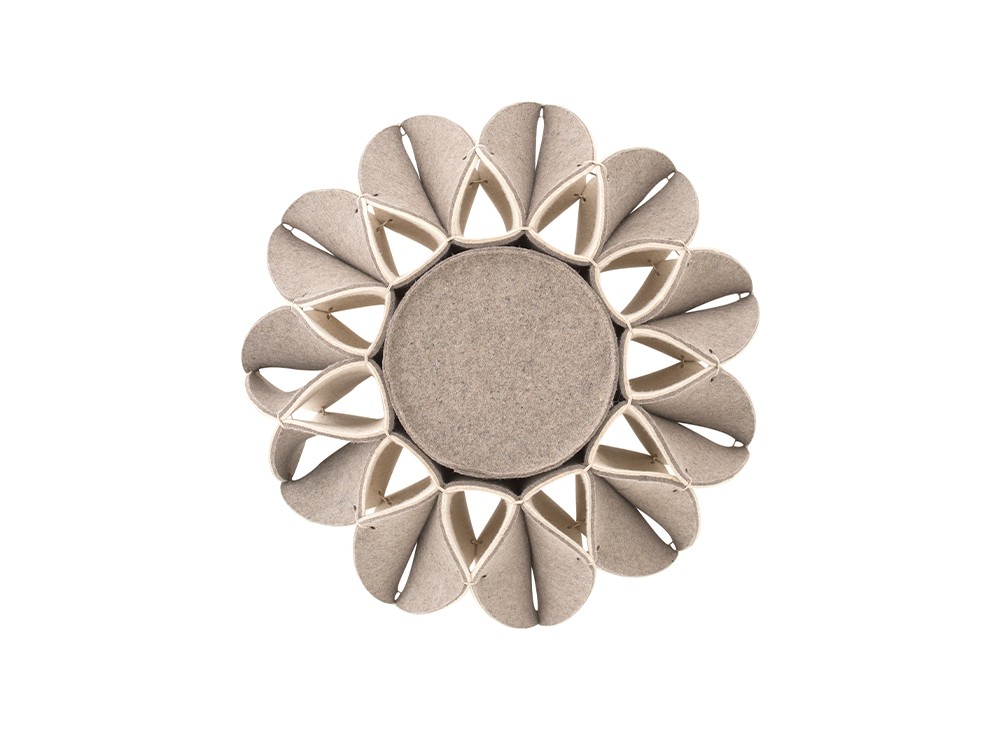 GAN | Ruff Pouf Collection: High Beige Pouf