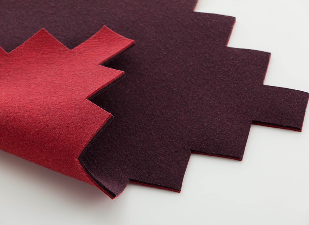 GAN | Rug Wool Zig Zag Dark Magenta/Red