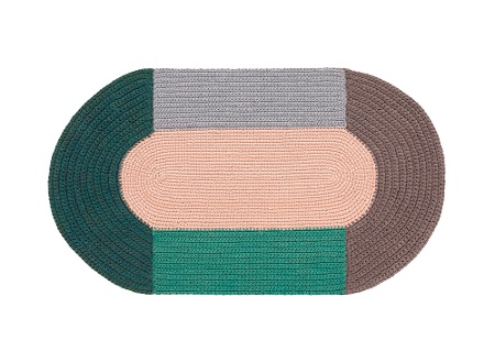 GAN | Alfombra The Crochet Collection modelo Mono Pink