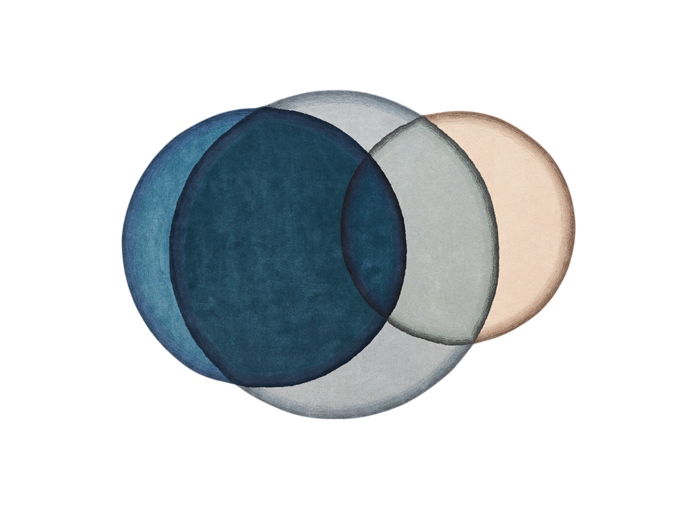 GAN | Hand-Tufted Rugs: Crystal Collection Blue