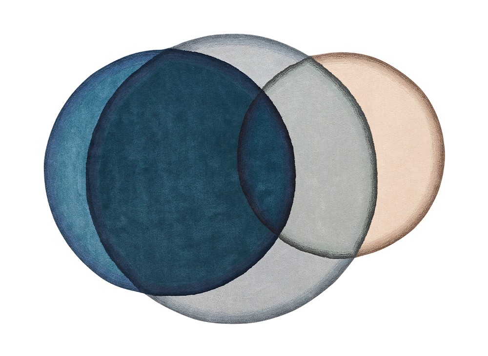 GAN | Hand-Tufted Rugs: Crystal Collection Blue