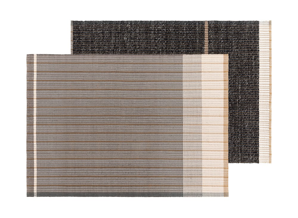 REVERSIBLE RUG BLACK