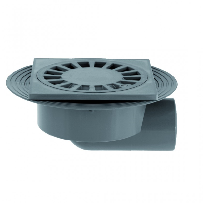 Caldereta sifónica extensible 110 Ø 200 x 200 autolimpiante horizontal ...