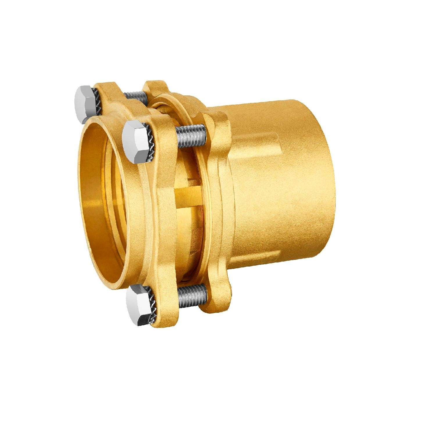 Terminal hembra 75 x 2 1/2 " c/brida de metal para polietileno