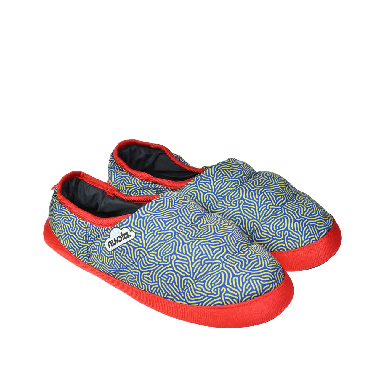Pantuflas unisex Noodle en color azul con estampado | Nuvola