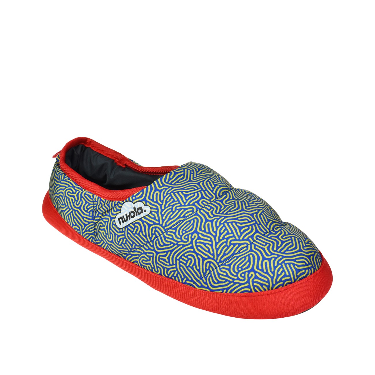 Pantuflas unisex Noodle en color azul con estampado | Nuvola