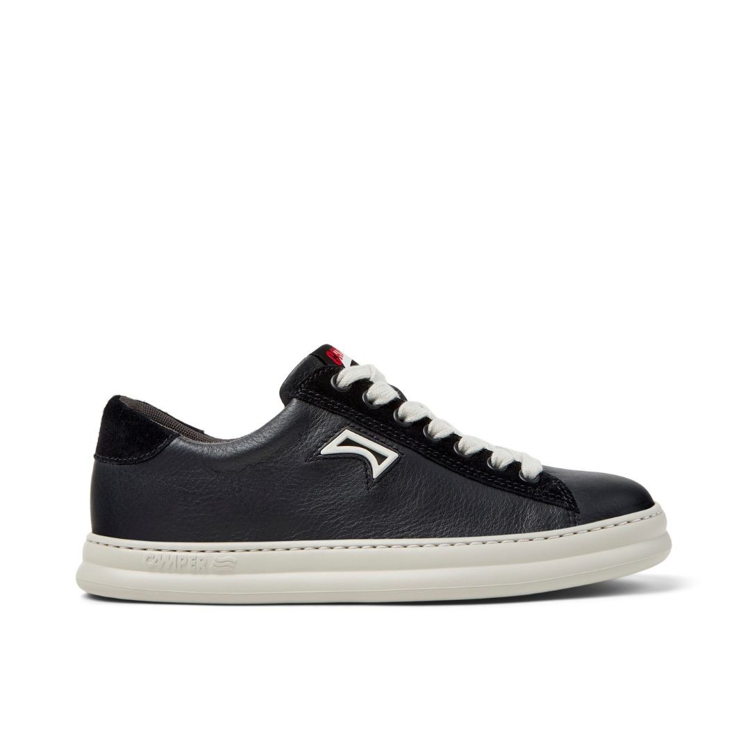 Sneakers Camper Runner de piel y nobuk negras para mujer | Tascón Barcelona