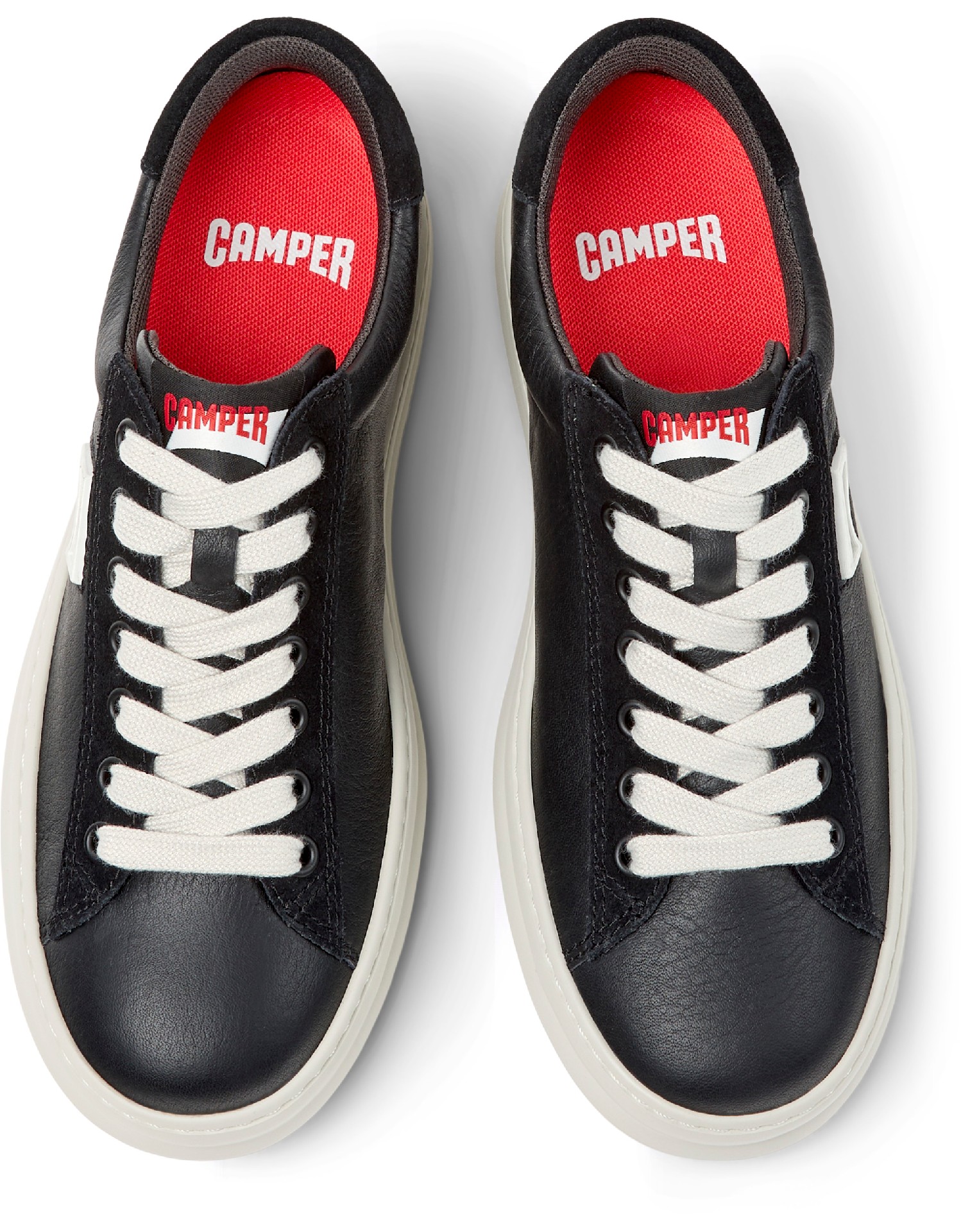 Sneakers Camper Runner de piel y nobuk negras para mujer | Tascón Barcelona