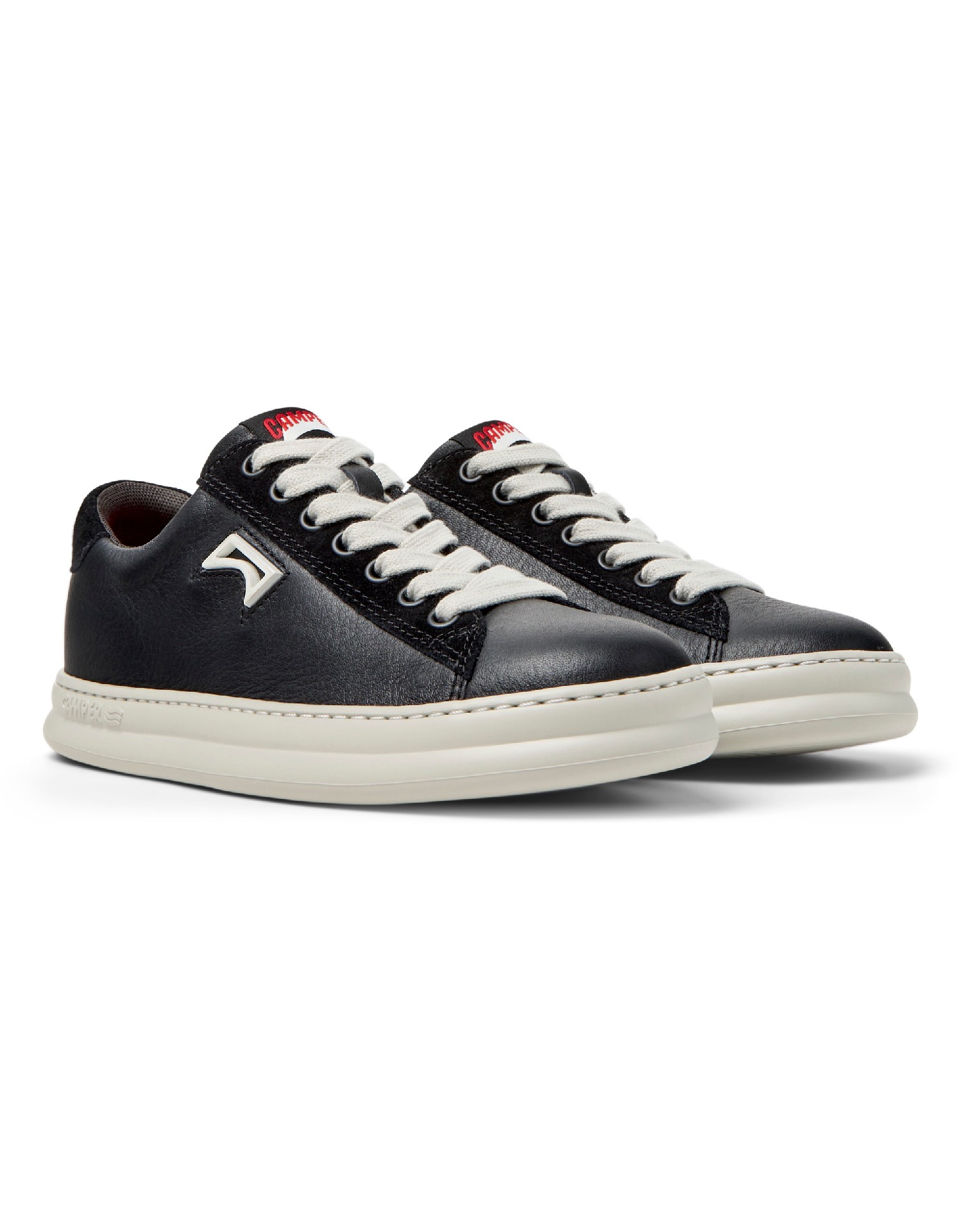 Sneakers Camper Runner de piel y nobuk negras para mujer | Tascón Barcelona