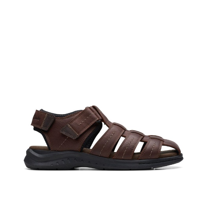 Clarks Walkford Fish Brown Sandal | Tascón Barcelona