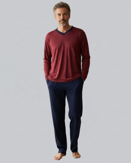 Pijama Crest Modal | Pijama hombre clásico | ZD
