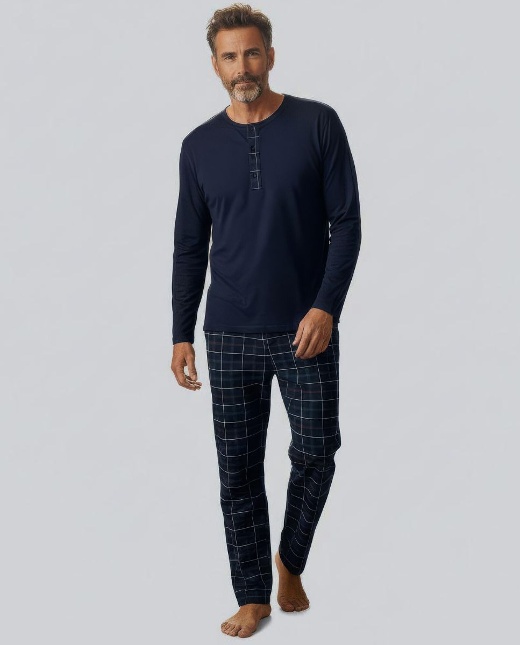 Pijama Preppy Modal | Pijama largo hombre | ZD