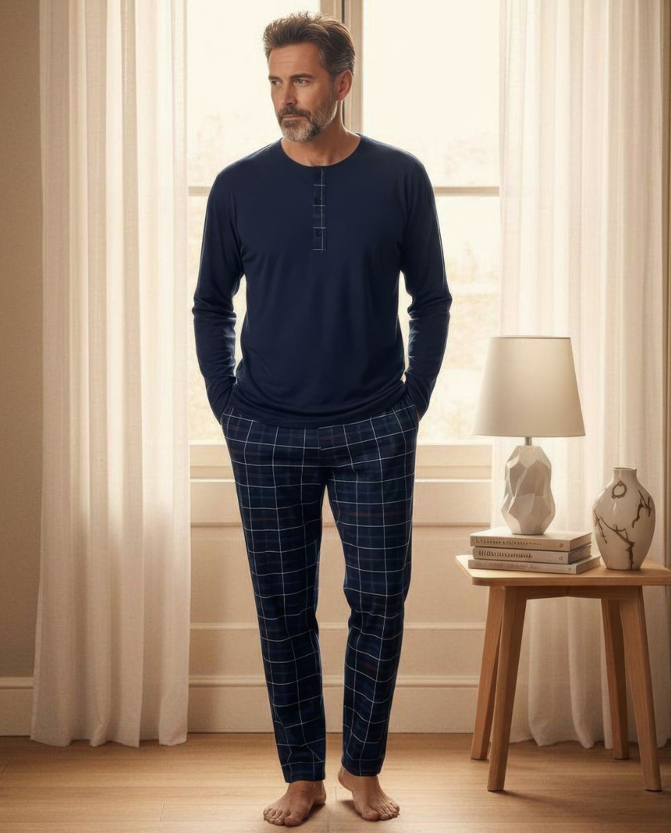Pijama Preppy Modal | Pijama largo hombre | ZD