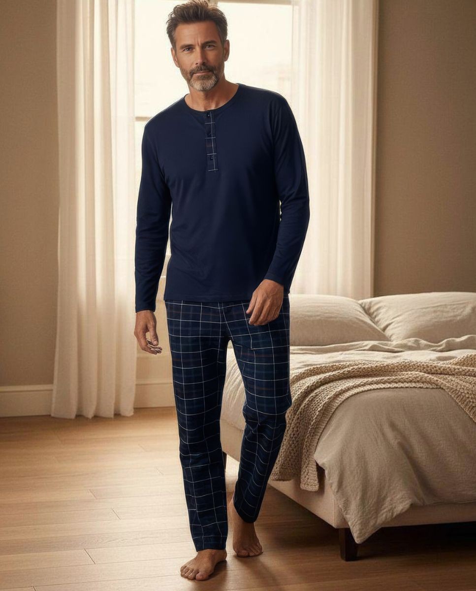 Pijama Preppy Modal | Pijama largo hombre | ZD