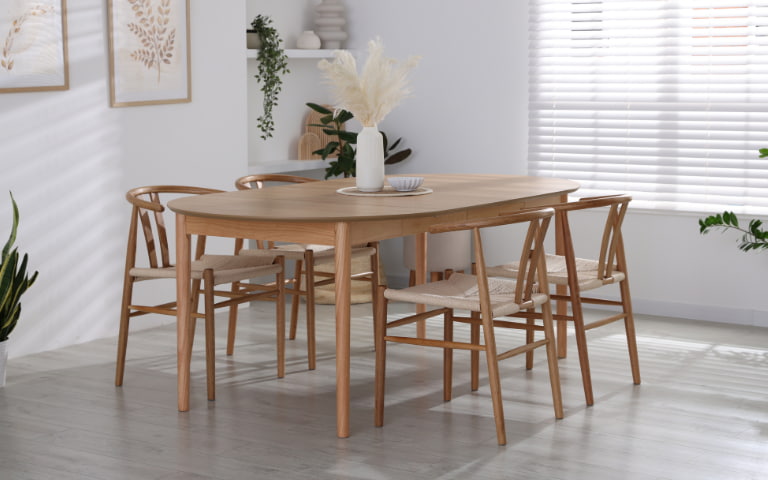 Guía completa de medidas para mesas de comedor - Vaukura